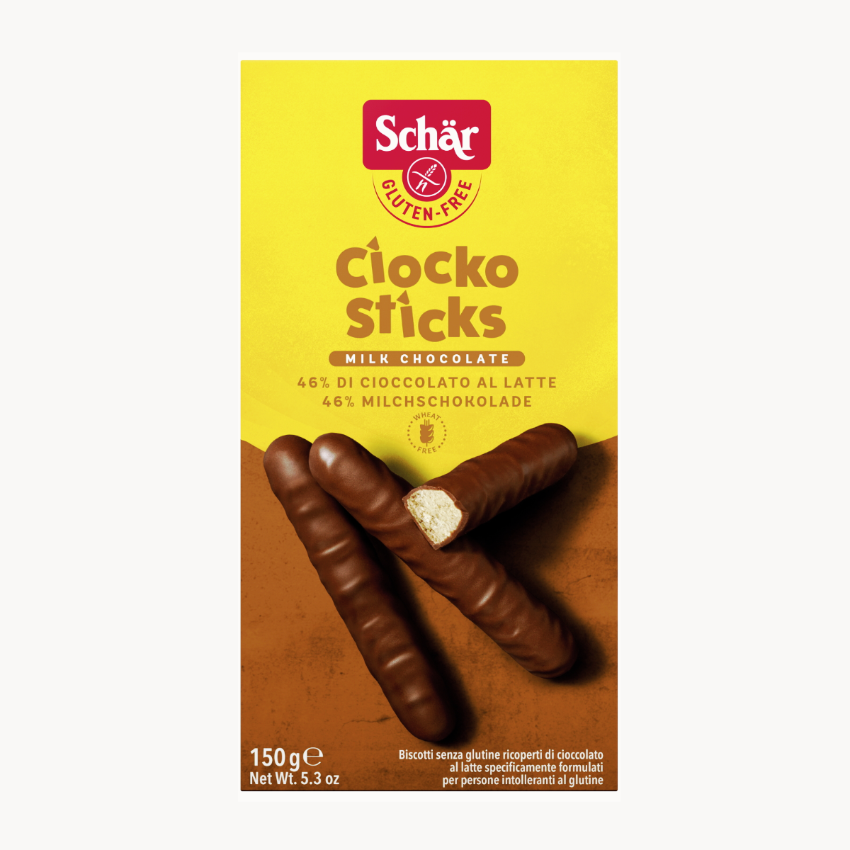 Schar - Milk Chocolate Finger Biscuit 150g