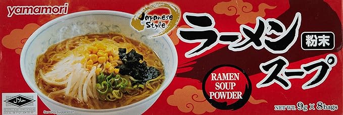 Yamamori - Ramen soup powder - Box of 30 pieces - 9g x 8 Sachets