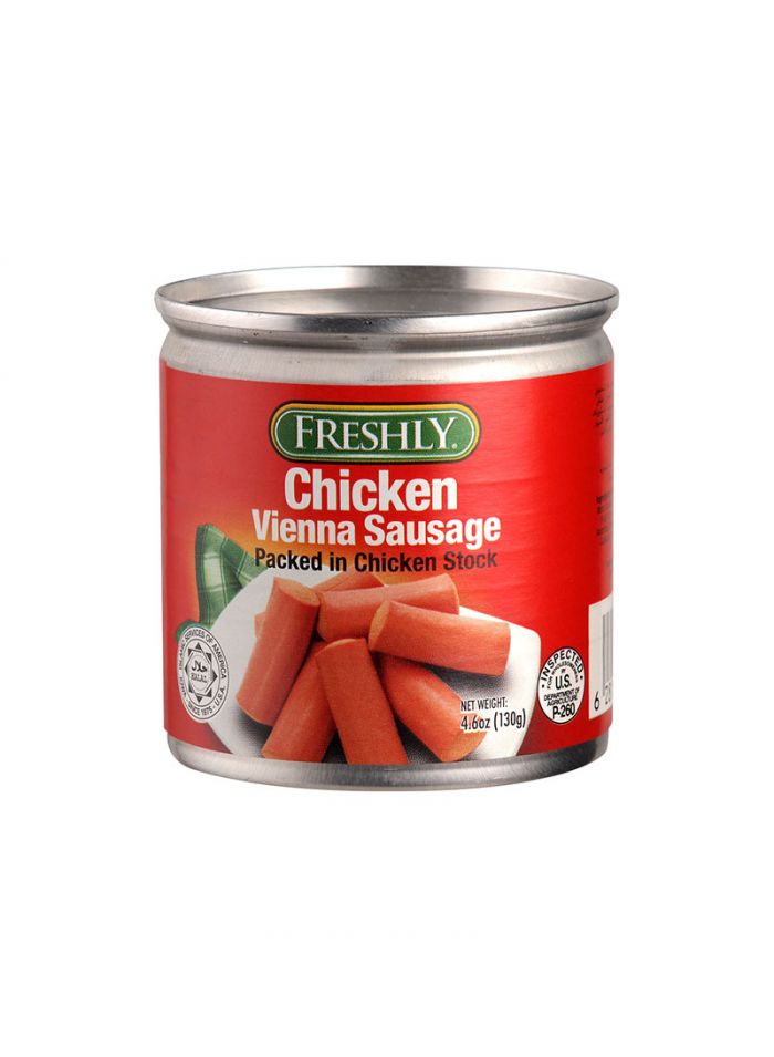Freshly Chicken Vienna Sausages – Box Of 48 Pcs – 46 oz For Piece