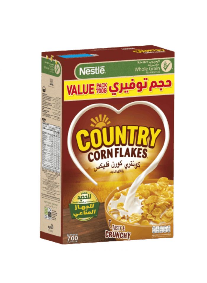 Nestle Country Corn Flakes – Box Of 14 Pieces – 700 G
