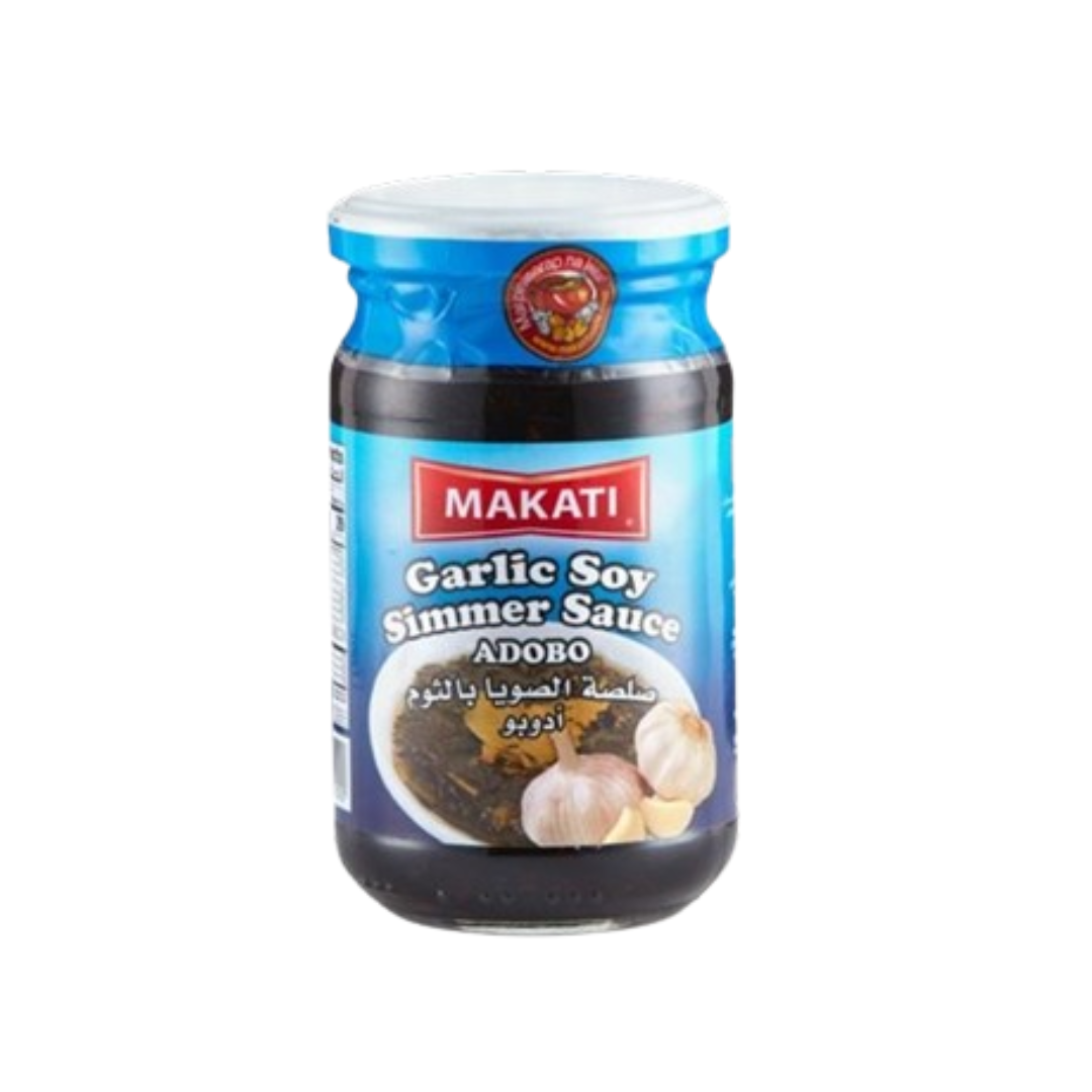 Makati Garlic Soy Simmer Sauce Adobo – Box Of 12 Pieces – 230 G