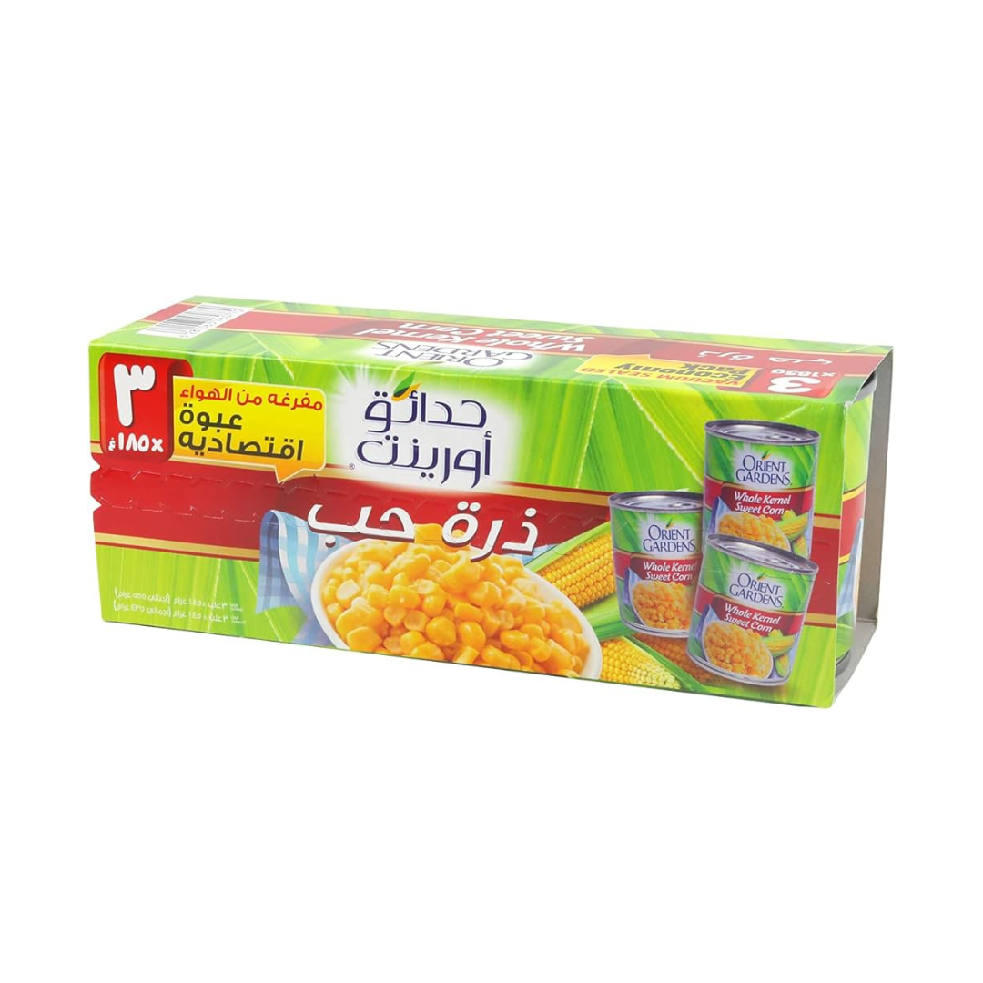 Orient Gardens Whole Kernel Sweet Corn Savings Package (3) – Box of 24