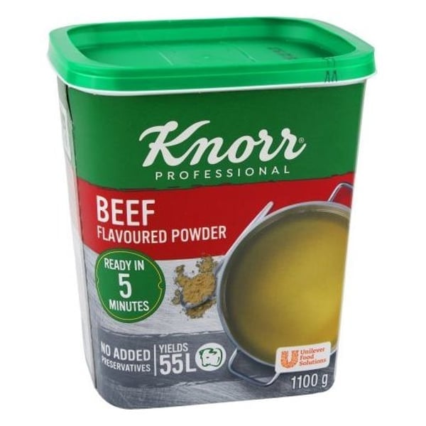 Knorr Professional - Beef Flavored Powder - Box Of 6 Pieces - 1.1 kg