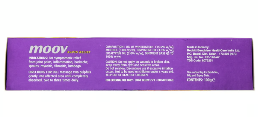 Moov Pain Relieving Rub 100g